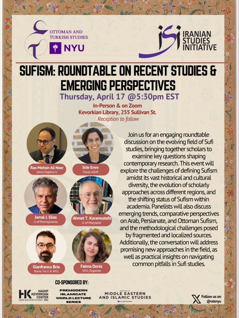 Roundtable on Sufism: Recent Studies and Emerging Perspectives ...